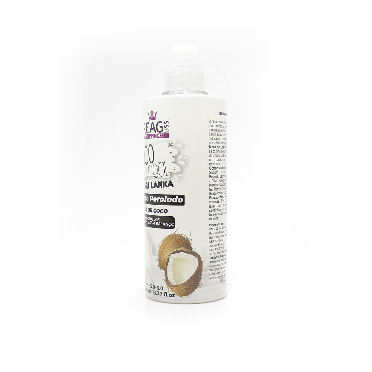 Shampoo de Coco 380ml - ReagLiss